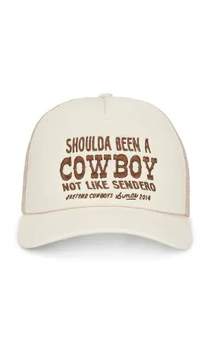 SENDERO PROVISIONS CO. Embroidered Trucker Hat - Cream