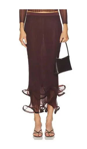 Simkhai Kelso Skirt - Brown