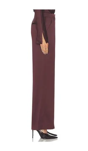 Simkhai Kyra Wide Leg Pant - Brown