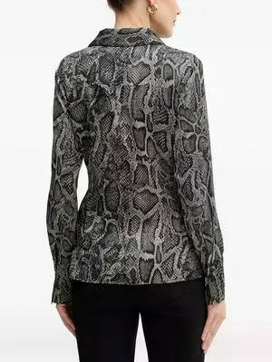 Guess Snake-print Button-down Shirt