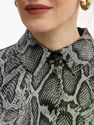 Guess Snake-print Button-down Shirt