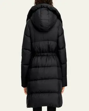 Canada Goose Montgomery Down Hooded Puffer Coat - Black