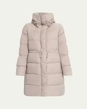 Canada Goose Montgomery Down Hooded Puffer Coat - Limestone