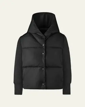 Canada Goose Hybridge® Astoria Knit Hoodie Jacket - Black
