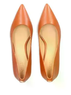 Ralph Lauren Pointed Leather Pumps - Brown