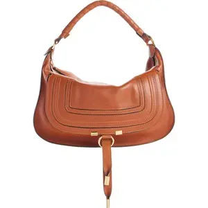 Chloé Small Marcie Leather Shoulder Bag - Clay Brown