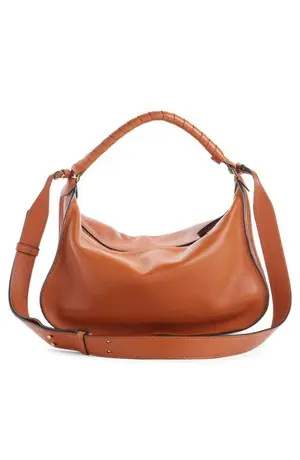 Chloé Small Marcie Leather Shoulder Bag - Clay Brown
