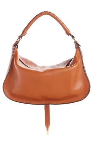 Chloé Small Marcie Leather Shoulder Bag - Clay Brown