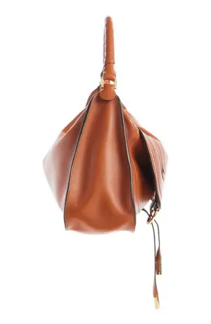 Chloé Small Marcie Leather Shoulder Bag - Clay Brown