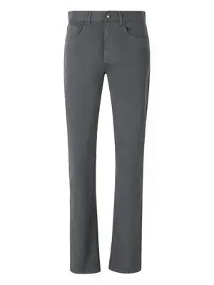 Canali Tonal-stitching Flared Jeans