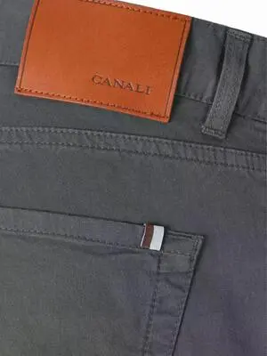Canali Tonal-stitching Flared Jeans