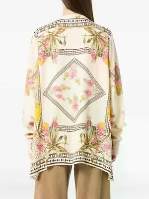 Blumarine Floral-print Cardigan