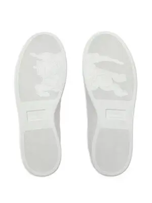 Burberry Embossed Check Leather Sneakers