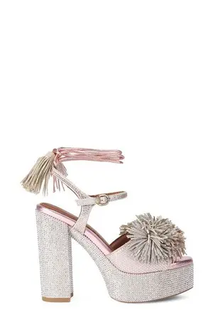 Kurt Geiger Pom & Tassel Platform Sandals