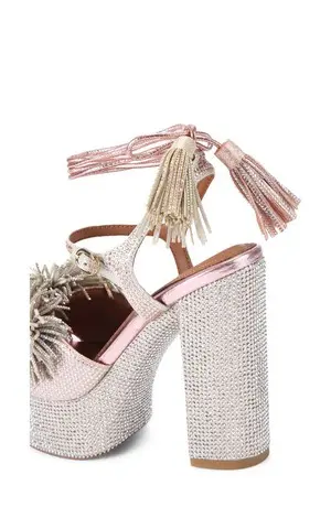 Kurt Geiger Pom & Tassel Platform Sandals