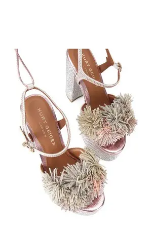Kurt Geiger Pom & Tassel Platform Sandals