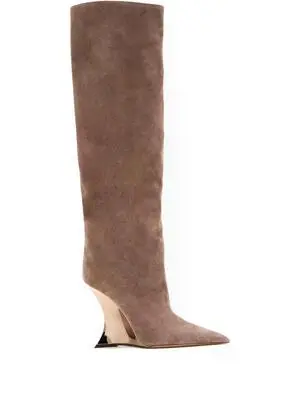 Paris Texas Heel Detail Over-the-knee Boots