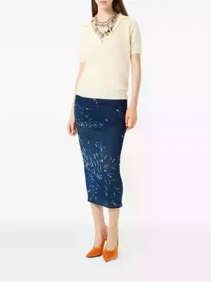 Blumarine Polo-collar Sweater