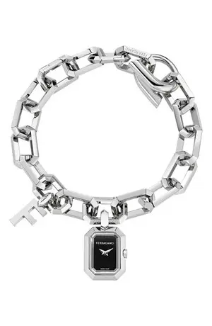 FERRAGAMO Charm Bracelet Watch - Stainless Steel