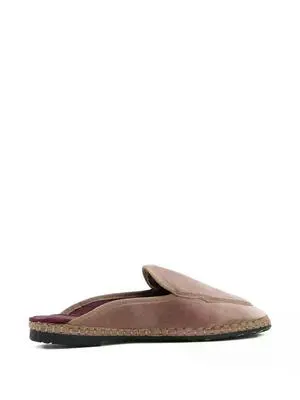 FLABELUS Bruna Piped Mules - Brown