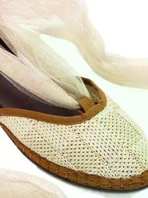 FLABELUS Isabella Ribbon Weave Espadrilles