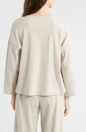 Eileen Fisher Bracelet Sleeve Top - Papyrus