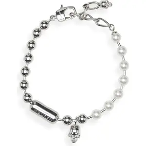 Alexander Mcqueen Palladium Bracelets For Men