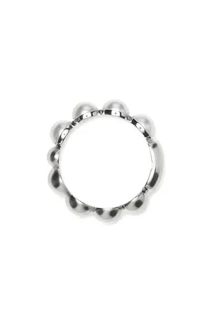 Alexander McQueen Skull And Faux Ring - Pearl