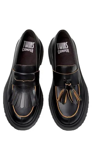 Camper Walden Mismatched Loafer - Black