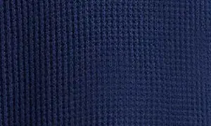 HATLEY Contrast Stitch Waffle Knit Cotton Blend Sweater - Navy