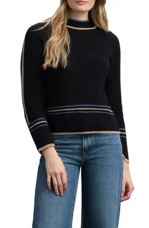 HATLEY Rib Mock Neck Sweater