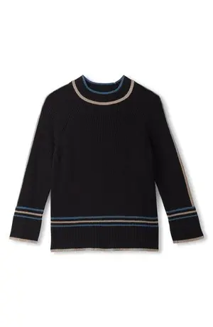 HATLEY Rib Mock Neck Sweater