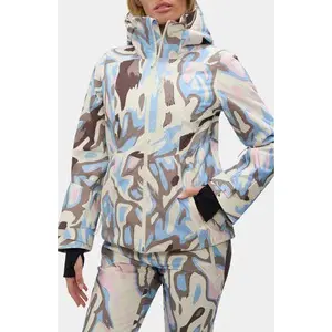 HALFDAYS Lawrence Abstract Print Waterproof Ski Jacket