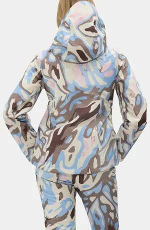 HALFDAYS Lawrence Abstract Print Waterproof Ski Jacket