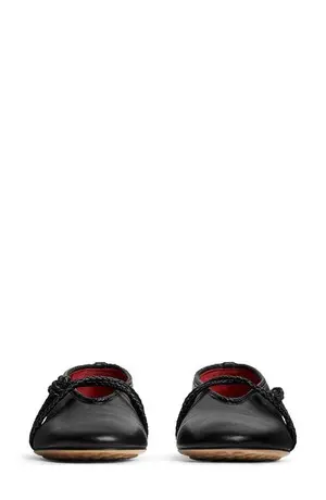 Bottega Veneta Lucia Mary Jane Ballerina Flat