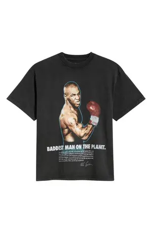 ID SUPPLY CO Mike Tyson Feared Fists Graphic T-shirt