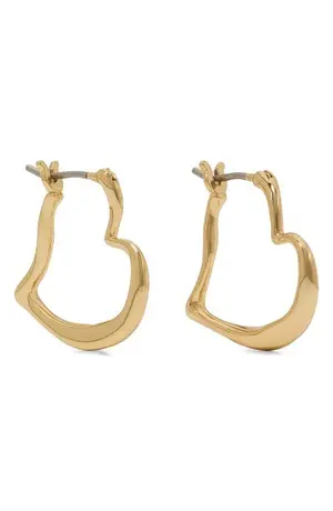 Kate Spade New York Heart Huggie Hoop Earrings - Gold