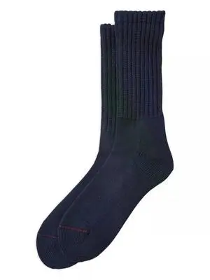ROTOTO Ribbed Knit Socks - Blue