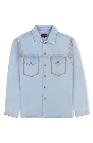 PLEASURES Fortress Denim Button-up Shirt