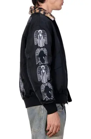 PLEASURES Angel Demon Embroidered Flight Jacket