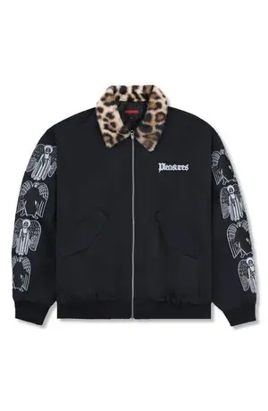 PLEASURES Angel Demon Embroidered Flight Jacket