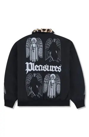 PLEASURES Angel Demon Embroidered Flight Jacket