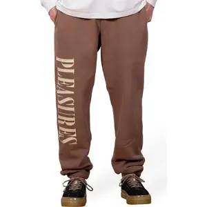 PLEASURES Onyx Logo Joggers - Brown