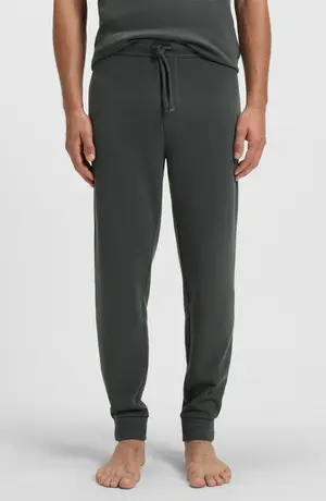 BOSS Waffle Knit Lounge Pants - Open Green