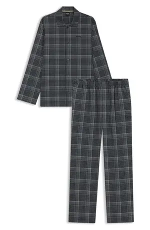 BOSS Chris Plaid Flannel Pajama Set