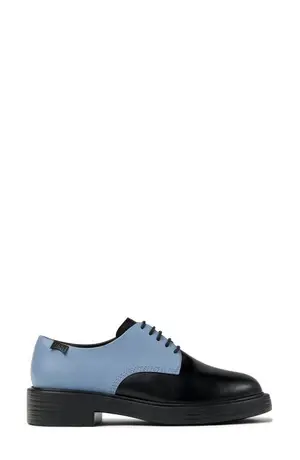 Camper Colorblocked Leather Derby - Black Assorted