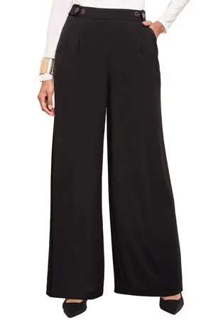 FRIENDS LIKE THESE High-waisted Wide-leg Trousers