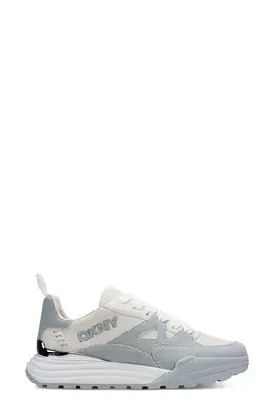 Dkny Zanira Low Top Sneaker - Soft White/storm Grey