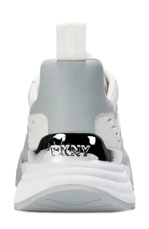 Dkny Zanira Low Top Sneaker - Soft White/storm Grey