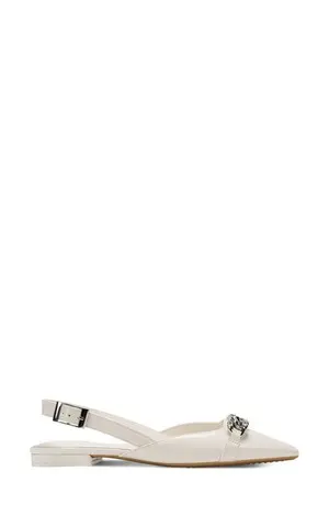 Dkny Cosetta Slingback Pointed Toe Flat - Coconut